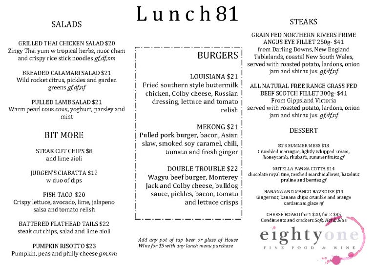 LUNCH-81 - EightyOne